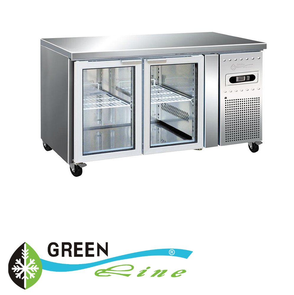 GREENLine Bench Fridge Two Door 314L - BBS2DGN – KitchenOne